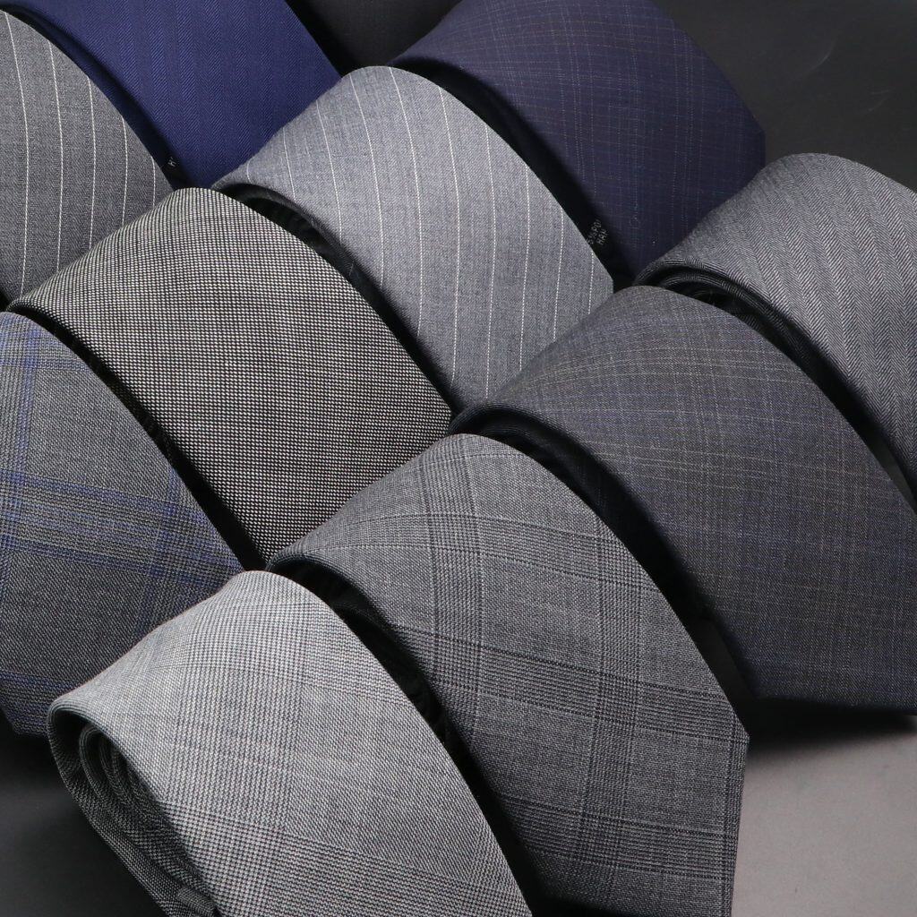 Men’s 7cm Skinny Wool Tie – Classic Style, Modern Edge - DeoVeritas